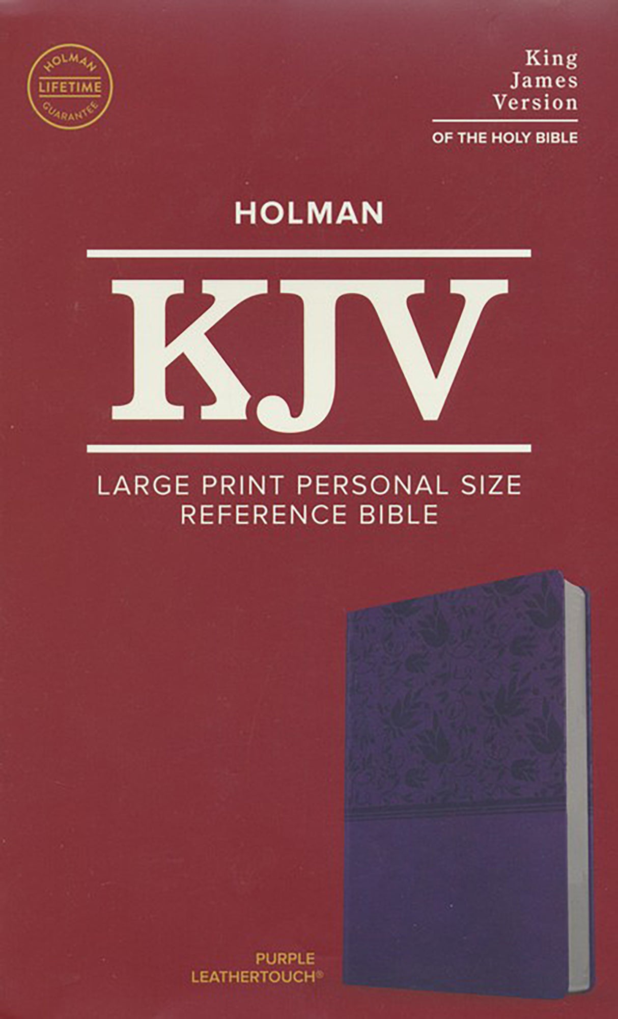 KJV Large Print Personal Size Reference Bible, Purple Leathertouch ...